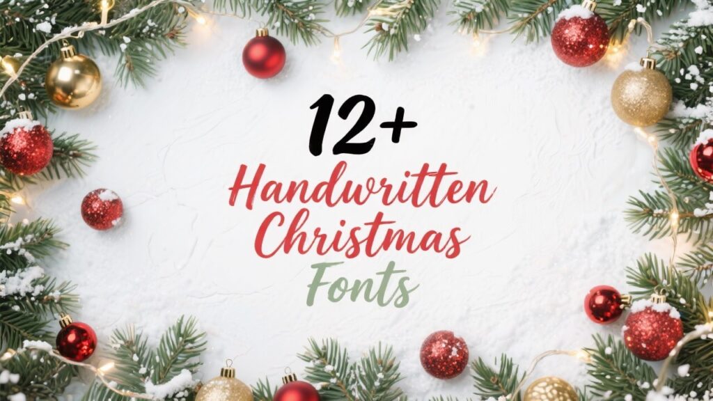 12+ Handwritten Christmas Fonts That Feel Like Holiday Magic 2026 inCreoBox