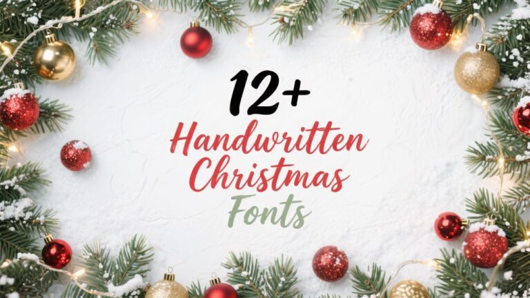 12+ Handwritten Christmas Fonts That Feel Like Holiday Magic 2025 inCreoBox