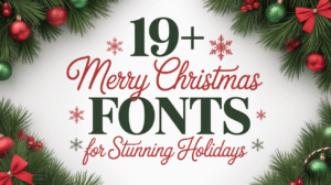 19+ Designer-Ready Merry Christmas Fonts for Stunning Holiday 2026 ...